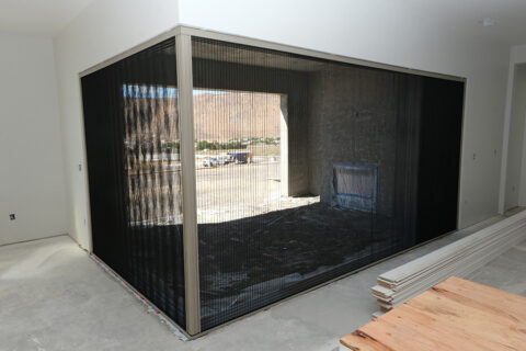 Open Corner Retractable Screen System